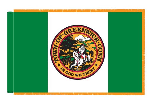 Town of Greenwich Printed Indoor Flag - Nylon - Single Reverse - Pole ...