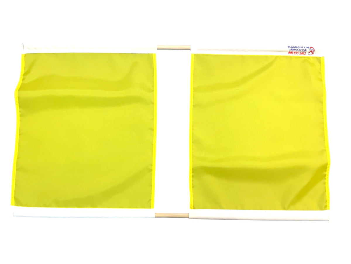 Double Yellow Racing Flag For Sale - Yellow Race Flags For Sale ...