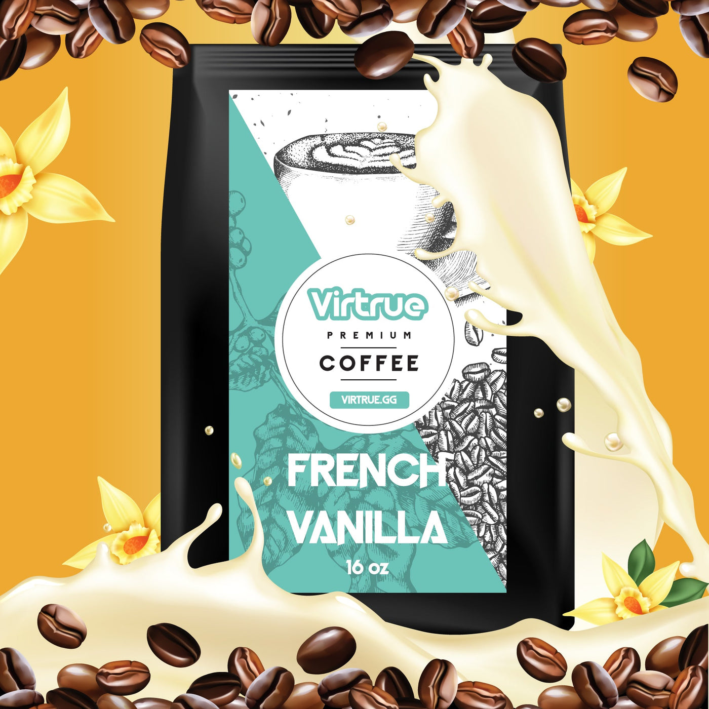 French Vanilla Flavored Coffee – 16oz | Virtrue Premium — Flagman of America