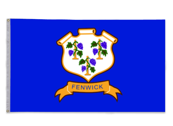 Borough of Fenwick Printed Flag - 12"x18" - Nylon - Single Reverse - H ...