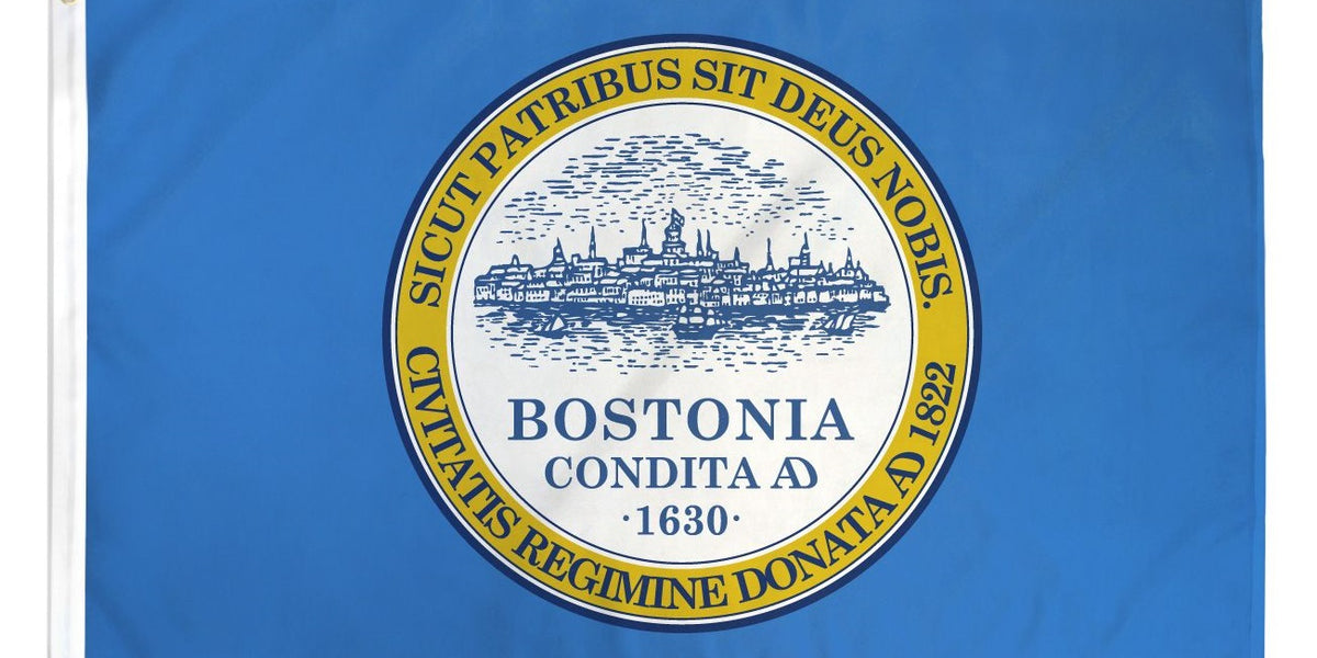 Boston Massachusetts Outdoor Flag - Boston City Flag for Sale — Flagman ...