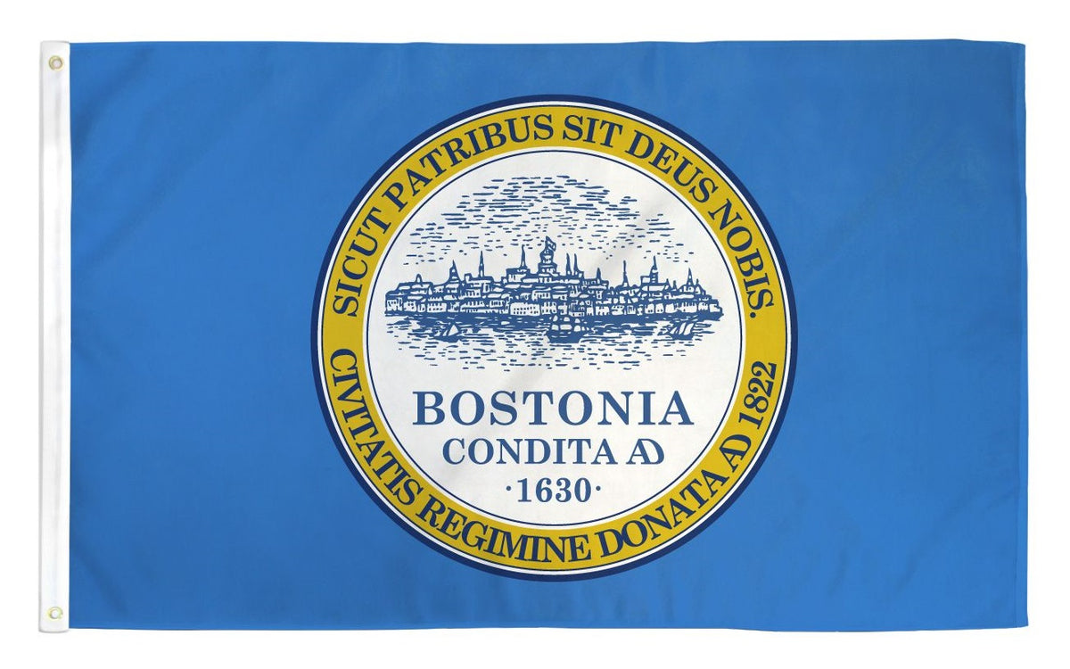 Boston Massachusetts Outdoor Flag - Boston City Flag for Sale — Flagman ...