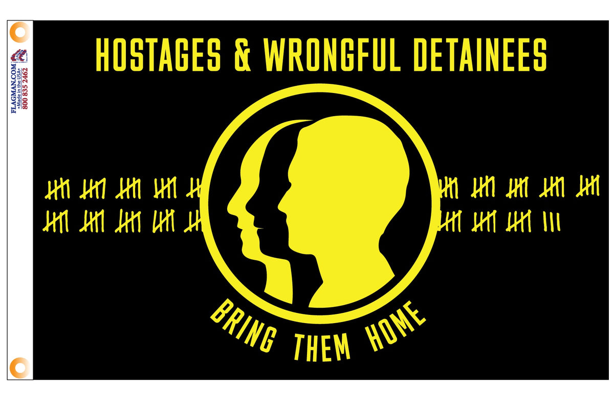 Hostage and Wrongful Detainee flag - Hostage Flag - Detainee Flag ...