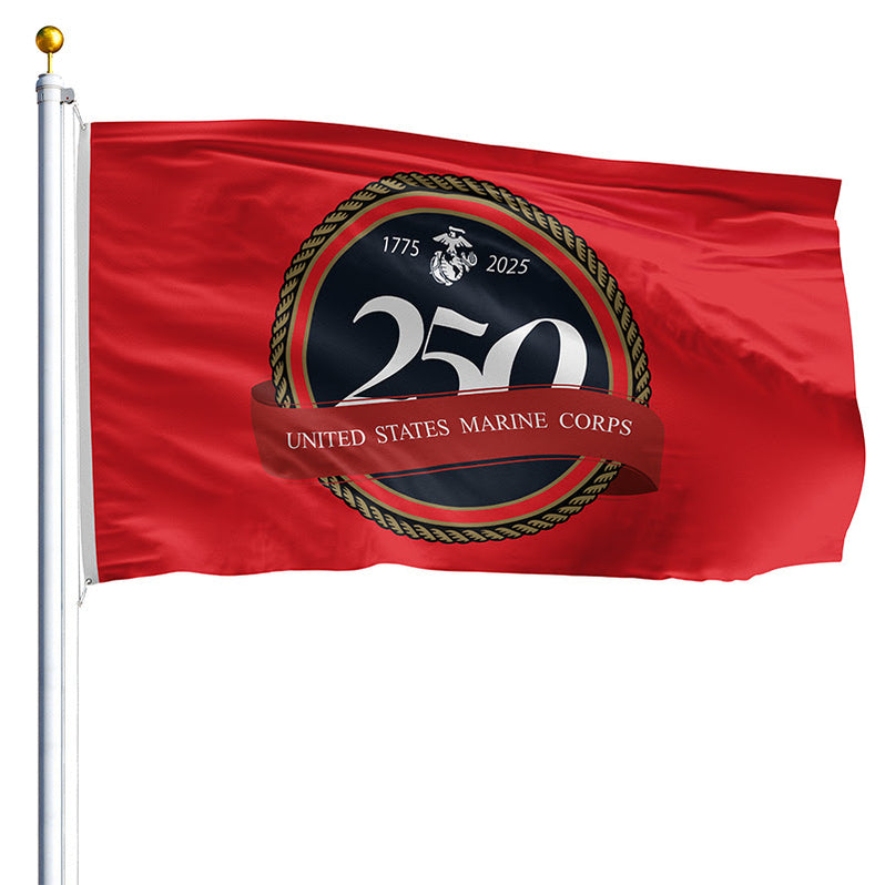U.S. Marine Corps 250th Anniversary Flag – 3x5’ Nylon | Made in USA ...