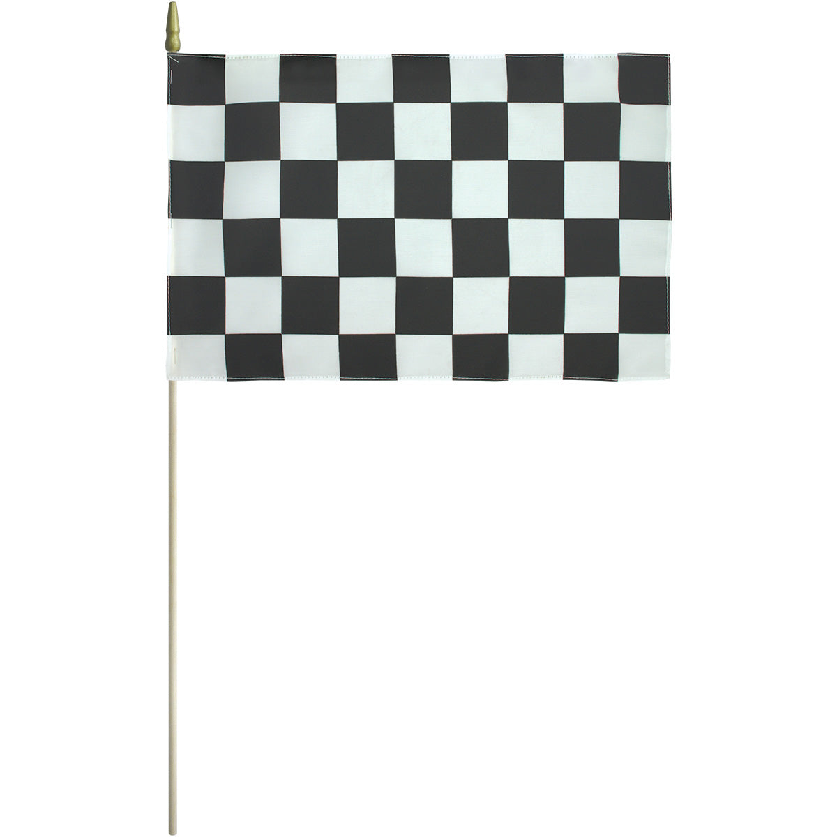 12"x18" Mounted Checkered Flag | Checkered Stick Flag | Mini Check ...