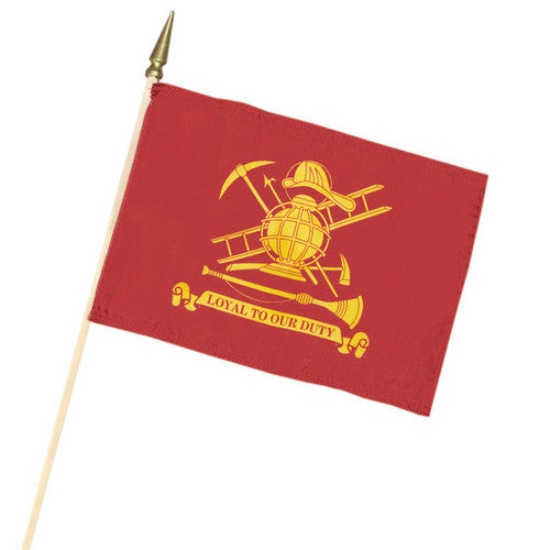 Firefighter Grave Marker Flag - 12"x18" | Made in USA — Flagman of America