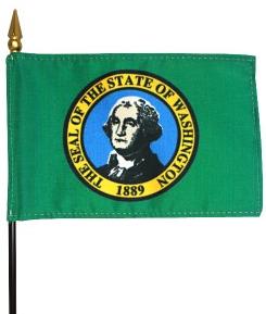 Miniature Washington Flag - Mini Washington Flag - Washington Desktop ...