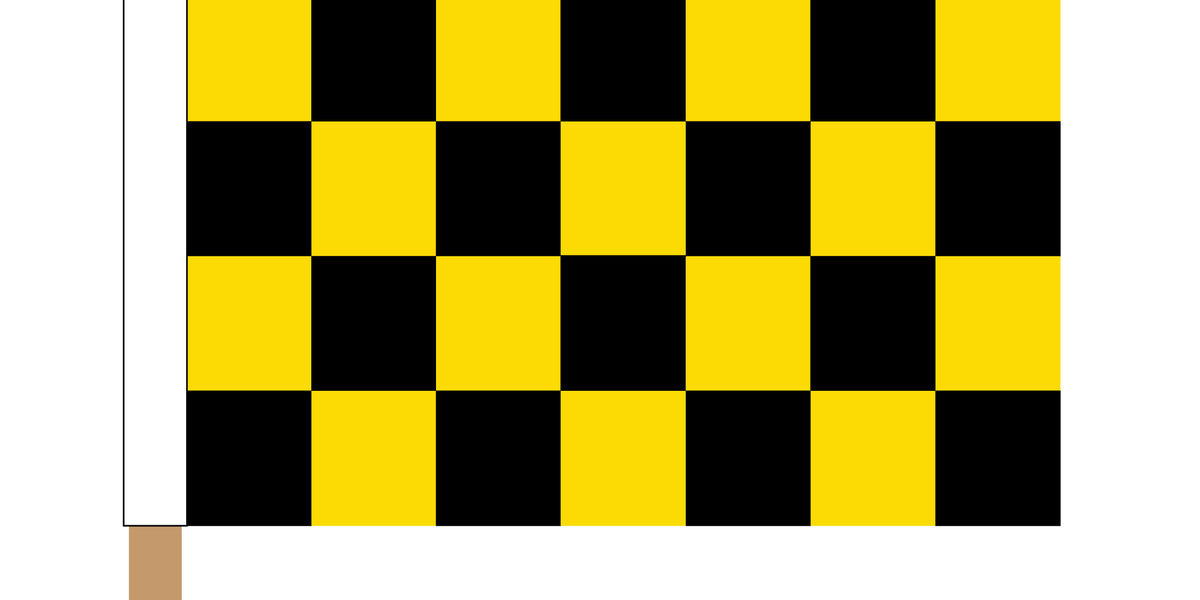 Black & Yellow Checkered Flag | Black and Yellow Checkered Flag ...