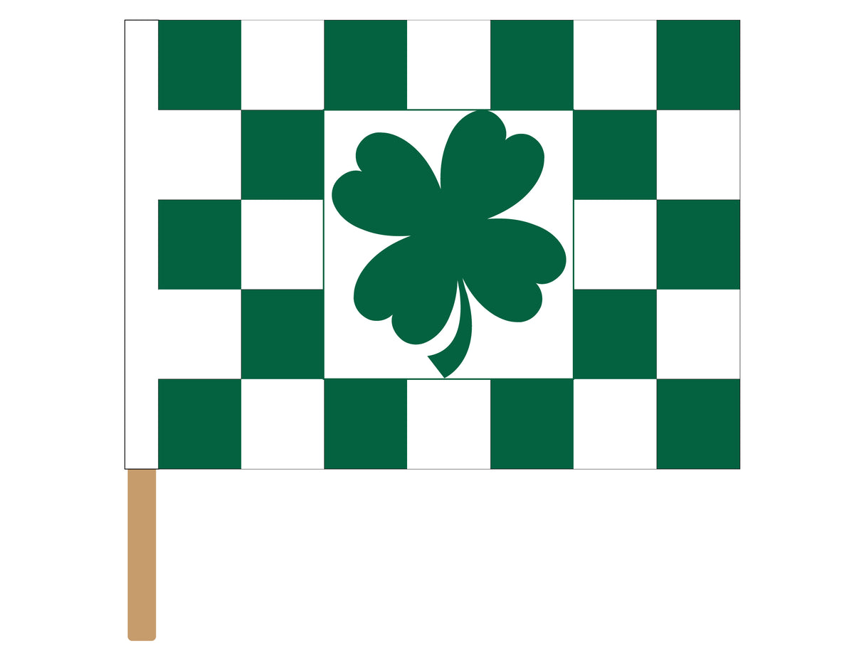 Clover Checkered Flag - Irish Racing Flag - St Paddys Flags for Sale ...
