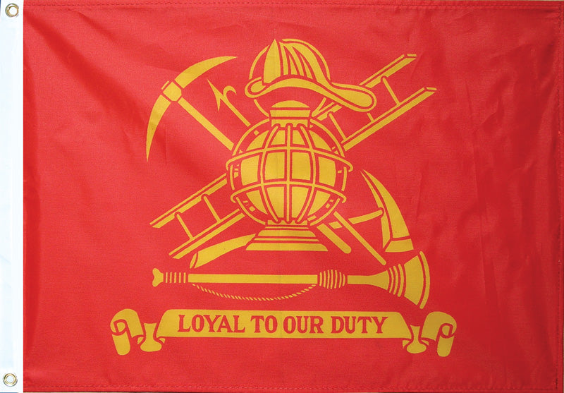 Fire Fighter Flags | Firefighter Flags | Loyal To Our Duty Flag ...