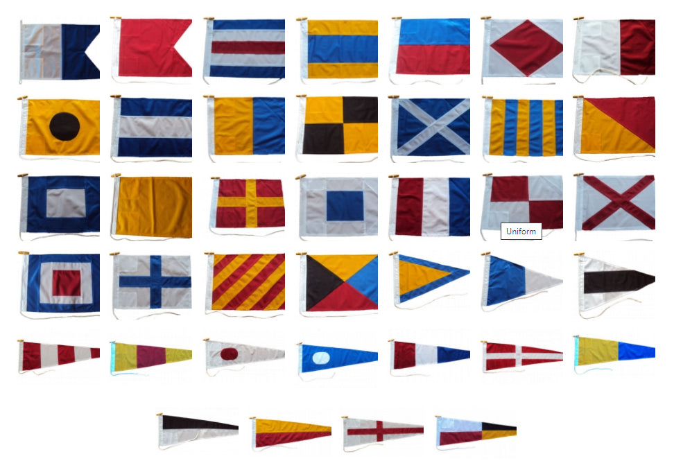 International Code of Signals Flag Set for Sale - Boating Flags ...