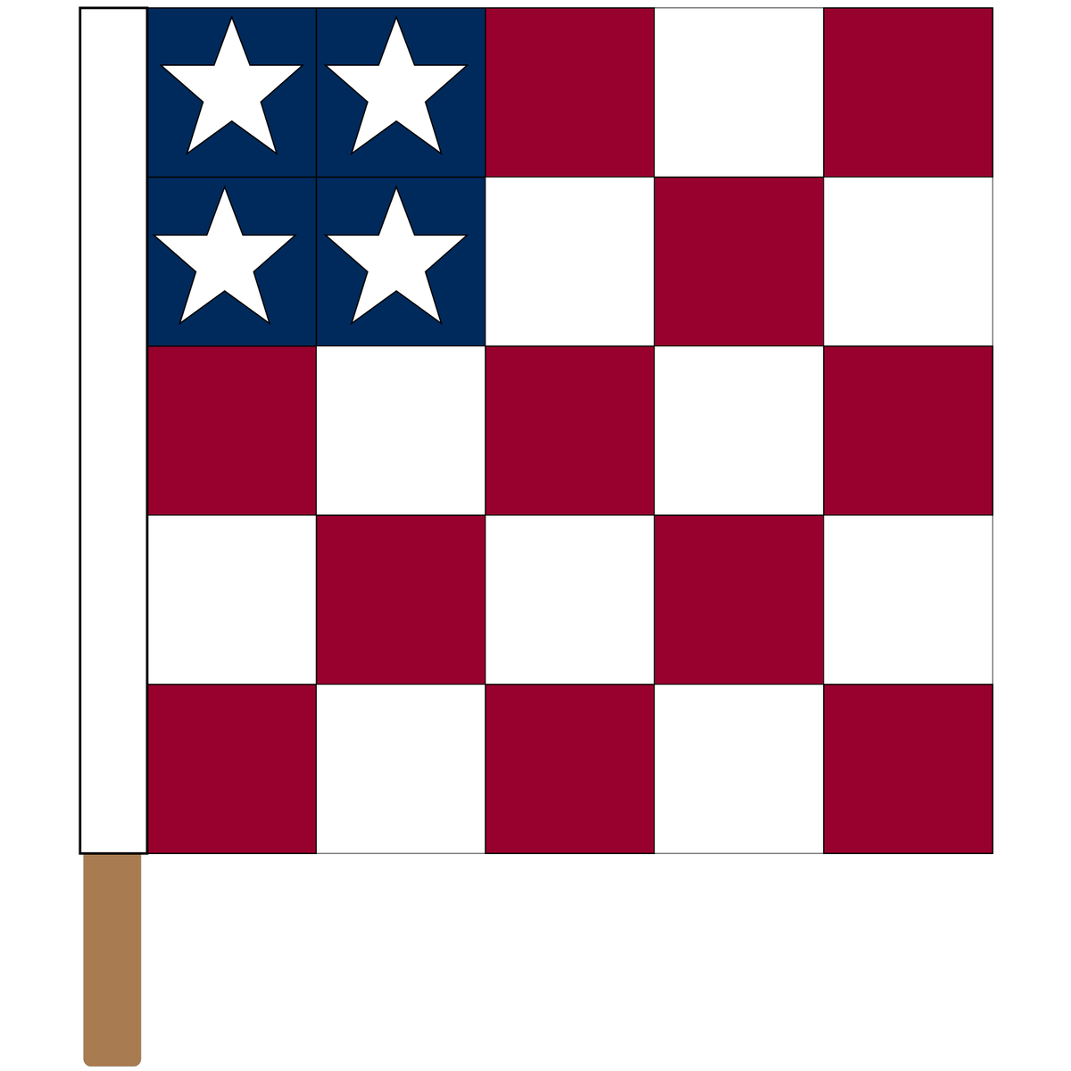 Patriotic Checkered Flag - Red White & Blue Checkered Flag - Flagman ...