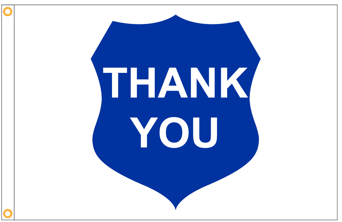 Police Flag | Thank you Police Flag | ShieldFlag | COVID Flag — Flagman ...