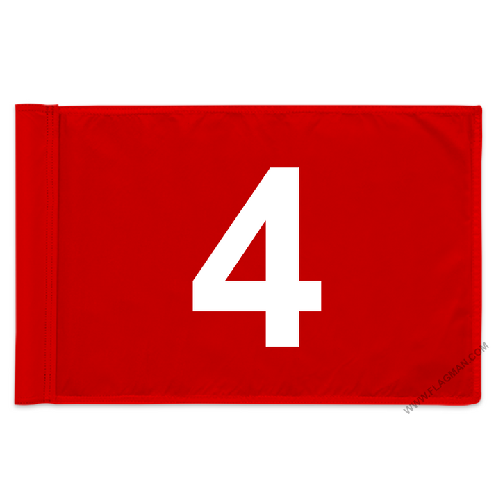 Individual Numbered Golf Flags | Golf Flag with Numbers | Golfing Flag ...