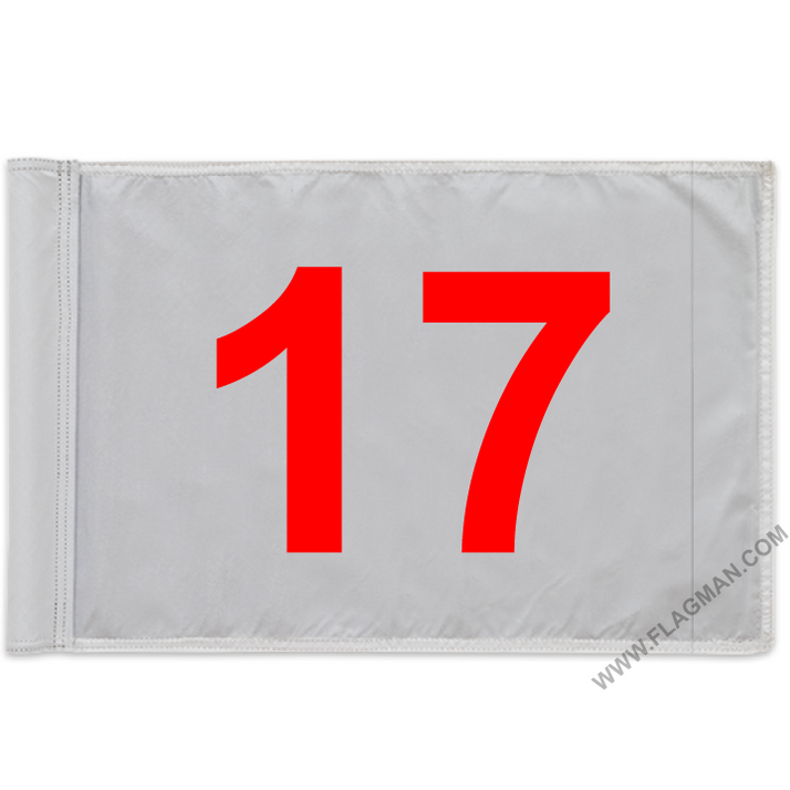 Individual Numbered Golf Flags | Golf Flag with Numbers | Golfing Flag ...