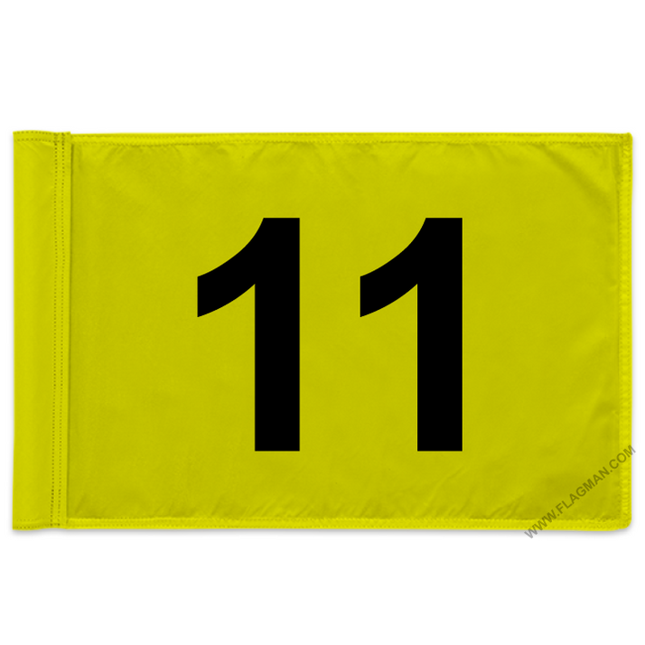 Individual Numbered Golf Flags | Golf Flag with Numbers | Golfing Flag ...