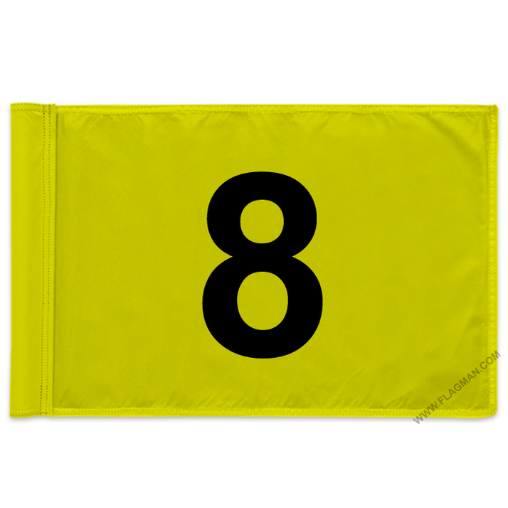 Individual Numbered Golf Flags | Golf Flag with Numbers | Golfing Flag ...