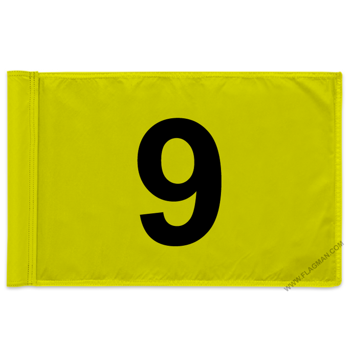 Individual Numbered Golf Flags | Golf Flag with Numbers | Golfing Flag ...