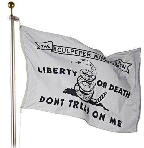 Culpeper Minute Men Flag | Culpeper Flag | Gadsden Flag — Flagman of ...