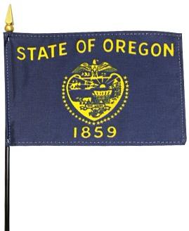 Miniature Oregon Flag - Mini Oregon Flag - Oregon Desktop Flag ...