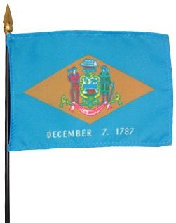 Miniature Delaware Flag - Delaware Desktop Flag - Delaware Stick Flags ...