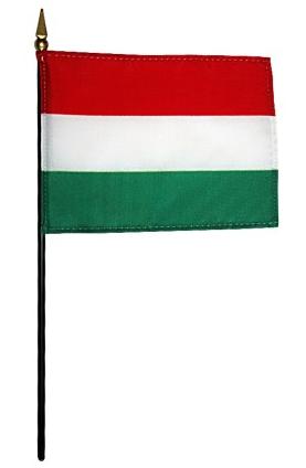 Hungary Stick Flag for Sale - Made in USA - Flagman of America