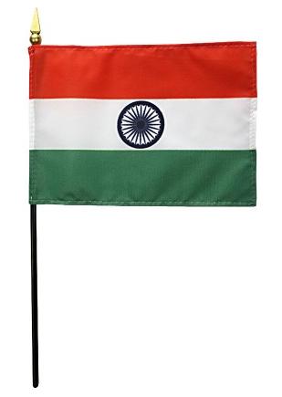 India Stick Flag for Sale - Made in USA - Flagman of America