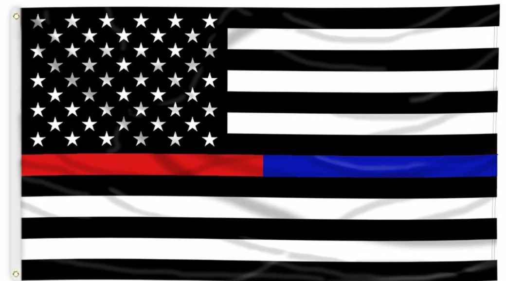 Thin Blue Line & Red Line Flag — Flagman of America