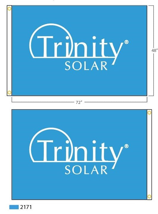 Trinity Solar Outdoor Printed Flag - 4'x6' - Nylon - Double Sided - He ...