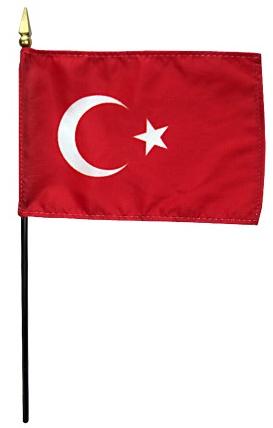 Turkey Stick Flag for Sale - Made in USA - Flagman of America